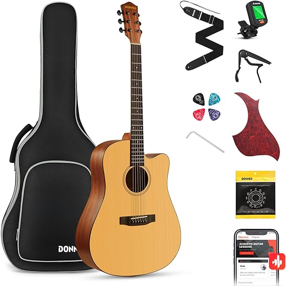 Guitarra Acustica Donner EC1250 KIT - The Music Site